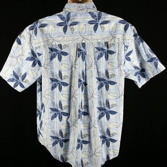 natural issue | Shirts | Vintage Hawaiian Print Blue Shirt Aloha Shirt ...